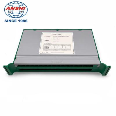 China 16 Port 32 Port PLC Splitter in ABS or PC Fiber Optic Splice Tray for FTTH Optical Distribution Frame ODF for sale