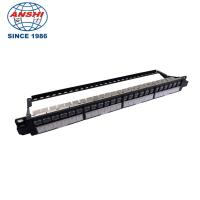 China 19-inch 1U Modular Type Rack Mount Patch Panel UTP & FTP for Networking and Cabling for sale
