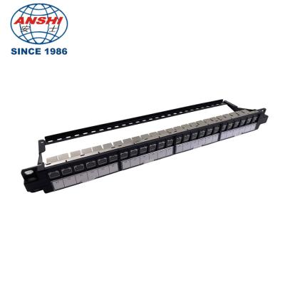 China 19-inch 1U Modular Type Rack Mount Patch Panel UTP & FTP for Networking and Cabling for sale