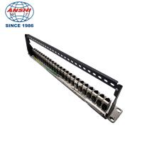 China 19-inch 1U Modular Type Rack Mount Patch Panel UTP & FTP for Networking and Cabling for sale