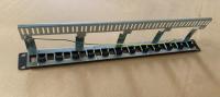 China ANSHI 19 Inch 1U Height 24 Ports STP Shielded Rack Mount Patch Panel for Networking for sale