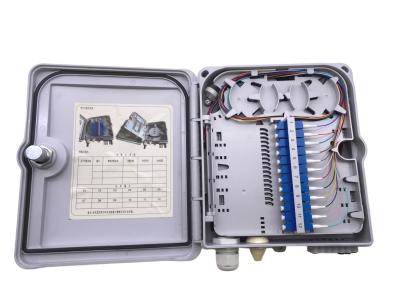 China 12-Core Fiber Optic Distribution Box with LC Simplex Adapters & IP65 Protection for FTTH Applications for sale