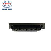 China 8 Port Unloaded Modular Patch Panel with CAT6A Compatibility for RJ45 Connections for sale