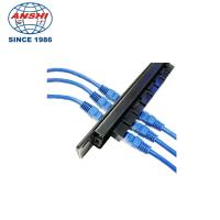 China 8 Port Unloaded Modular Patch Panel with CAT6A Compatibility for RJ45 Connections for sale