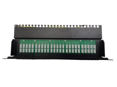 China 19 Inch 1U 50 Port Krone IDC Voice Patch Panel with Corrosion Resistant Steel for sale