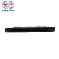 China 19 Inch 1U 50 Port Krone IDC Voice Patch Panel with Corrosion Resistant Steel for sale