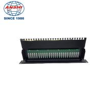 China 19 Inch 1U 50 Port Krone IDC Voice Patch Panel with Corrosion Resistant Steel for sale