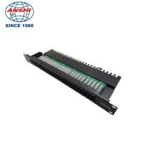 China 19 Inch 1U 50 Port Krone IDC Voice Patch Panel with Corrosion Resistant Steel for sale