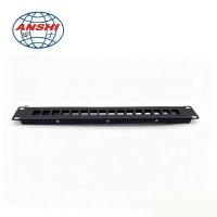 China CAT6 CAT5E 19 Inch 16 Port Shielded Patch Panel STP FTP RJ45 Rack Mount Network Distribution Panel for sale