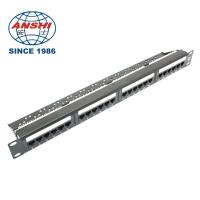 China 10 Inch 1U 12 Port FTP CAT5E Cat6 CAT6A Blank Unloaded Patch Panel Coupler OEM Telecom Equipment for sale