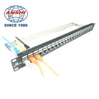 China 10 Inch 1U 12 Port FTP CAT5E Cat6 CAT6A Blank Unloaded Patch Panel Coupler OEM Telecom Equipment for sale