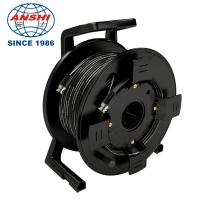 China 30M Outdoor Tactical Cable Reel, CMP Sealed UTP/FTP Ethernet Cable & FC Armored Fiber Patch Cord, Cat5e Cat6 Cat7, Plastic Cable Reel For Network Wiring for sale