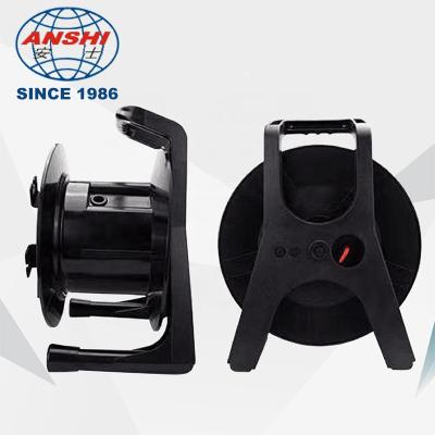 China 30M Outdoor Tactical Cable Reel, CMP Sealed UTP/FTP Ethernet Cable & FC Armored Fiber Patch Cord, Cat5e Cat6 Cat7, Plastic Cable Reel For Network Wiring for sale