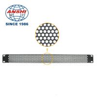 China 19 Inch 1U Detachable Ventilated Rack Panel With Round Cooling Holes, Dustproof Blank Baffle For Telecom Cabinet Cable Management for sale