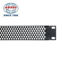 China 19 Inch 1U Detachable Ventilated Rack Panel With Round Cooling Holes, Dustproof Blank Baffle For Telecom Cabinet Cable Management for sale