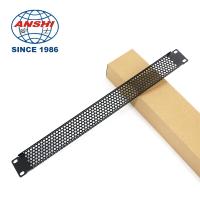 China 19 Inch 1U Detachable Ventilated Rack Panel With Round Cooling Holes, Dustproof Blank Baffle For Telecom Cabinet Cable Management for sale