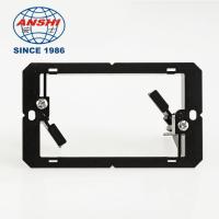 China Brush Style Wall Plate For In-Wall Cable Management, American Style Cable Pass Through Wall Bracket For Wire Routing for sale