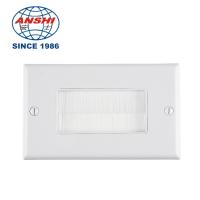 China Brush Style Wall Plate For In-Wall Cable Management, American Style Cable Pass Through Wall Bracket For Wire Routing for sale
