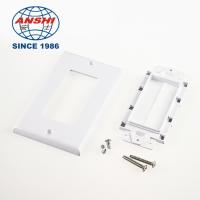 China Brush Style Wall Plate For In-Wall Cable Management, American Style Cable Pass Through Wall Bracket For Wire Routing for sale