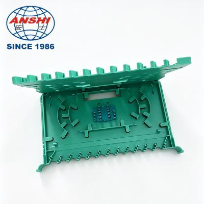 China 24 Core Integrated Fiber Splice Tray SC FC Connector, Telecom Grade 24C ODF Splice Tray, Fiber Optic Splice Tray Without Jumper for sale