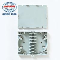 China ANSHI 12 Cores Splice Cassette Tray, FTTH FTTx Optical Patch Panel Terminal Box, ABS/PC Material ISO9001 Fiber Optic Equipment for sale