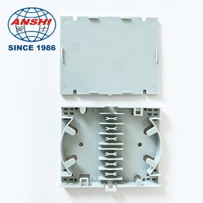 China ANSHI 12 Cores Splice Cassette Tray, FTTH FTTx Optical Patch Panel Terminal Box, ABS/PC Material ISO9001 Fiber Optic Equipment for sale