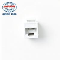 China ANSHI 180-Degree Tool-Free Keystone Jack RJ45 CAT5E CAT6 CAT6A UTP Unshielded Telecom Parts for sale