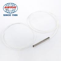 China 1x2 Mini Steel Tube PLC Splitter, 0.9mm G657A1 White Fiber, Customizable 0.75m-2m Pigtail FTTH Optical Splitter for sale
