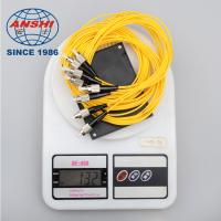 China FTTH Network ABS Box Type 1x8 PLC Fiber Optic Splitter, UPC Polished, Custom SC LC FC Optical Connectors for sale