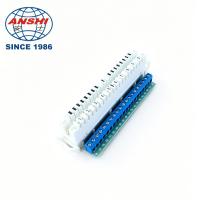 China 10 Pair 20 Pole LSA-PLUS Module PCB Terminal Telephone Connector XL-011L ABS Back Profile Mount Plugboard Telecom Parts for sale