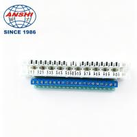 China 10 Pair 20 Pole LSA-PLUS Module PCB Terminal Telephone Connector XL-011L ABS Back Profile Mount Plugboard Telecom Parts for sale