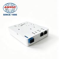 China Fiber Optic Wall Socket 1-Core Mini FTTH Invisible Optical Patch Panel Terminal Box for 3G and 4G Networks for sale