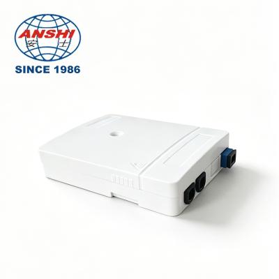 China Fiber Optic Wall Socket 1-Core Mini FTTH Invisible Optical Patch Panel Terminal Box for 3G and 4G Networks for sale