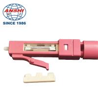 China FTTH Mechanical Splicer Fiber Optic LC APC Fast Connector Metal V-groove Single Mode Multimode OM3 OM4 for sale