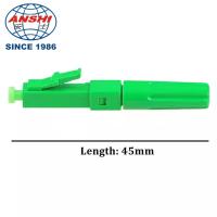 China FTTH Fiber Optic LC APC Fast Connector Mechanical Splicer Metal V‑groove Single Mode Multimode OM3 OM4 for sale