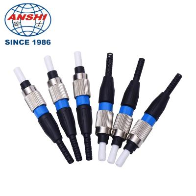 China High Quality FC Fusion Type Hot‑Melted Fiber Optic Fast Connector, Field Assembly Melted Optical Fiber Connector for sale