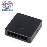 China 6 Port 6 Core 86 Optical Fiber Termination Box, Metal Clip Wall‑Mounted Internal TB‑6 Subscriber Box Face Panel for sale