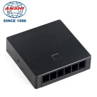 China 6 Port 6 Core 86 Optical Fiber Termination Box, Metal Clip Wall‑Mounted Internal TB‑6 Subscriber Box Face Panel for sale