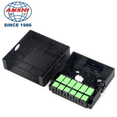 China 6 Port 6 Core 86 Optical Fiber Termination Box, Metal Clip Wall‑Mounted Internal TB‑6 Subscriber Box Face Panel for sale