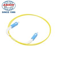 China Fiber Optic Patch Cord Pigtail, 90 Degree 45 Degree Bent Boot E2000 PCAPC LC SC ST SM Simplex/Duplex 2.0/3.0mm MT‑LC20001 for FTTH FTTB FTTX Network for sale