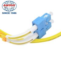 China Fiber Optic Patch Cord Pigtail, 90 Degree 45 Degree Bent Boot E2000 PCAPC LC SC ST SM Simplex/Duplex 2.0/3.0mm MT‑LC20001 for FTTH FTTB FTTX Network for sale