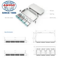 China 2U/4U 19 Inch Rack Mount Fiber Optic Patch Panel, Cold Rolled Steel 8/16 Slot Modular ODF, 12‑72 Fibers Max Capacity for FTTH Network for sale