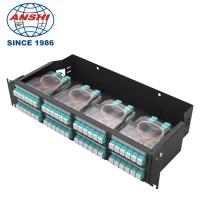 China 2U/4U 19 Inch Rack Mount Fiber Optic Patch Panel, Cold Rolled Steel 8/16 Slot Modular ODF, 12‑72 Fibers Max Capacity for FTTH Network for sale