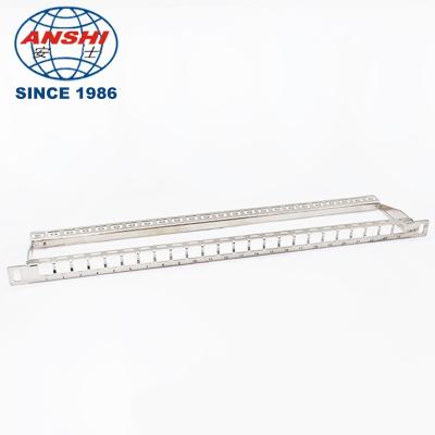 China 0.5U 19 Inch 24 Port STP Empty Blank Patch Panel, Highly Integrated Stainless Steel for sale