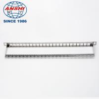 China 0.5U 19 Inch 24 Port STP Empty Blank Patch Panel, Highly Integrated Stainless Steel for sale