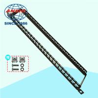China 0.5U 19 Inch 24 Port UTP Empty Blank Patch Panel, Unshielded Highly Integrated Rack Mount Steel Patch Panel for sale