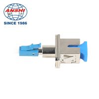 China Hybrid LC SC Fiber Optic Adapter LC to SC APC/UPC Simplex Flange Coupler Converter for sale
