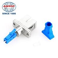 China Hybrid LC SC Fiber Optic Adapter LC to SC APC/UPC Simplex Flange Coupler Converter for sale