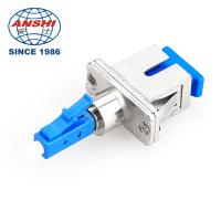 China Hybrid LC SC Fiber Optic Adapter LC to SC APC/UPC Simplex Flange Coupler Converter for sale