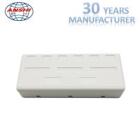China RJ45 CAT5E CAT6 UTP Keystone Jack Surface Mount Box 6 Port White Color for sale